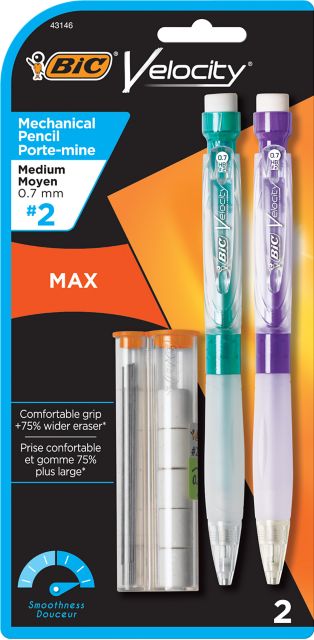 PENCIL VELOCITY MAX .7MM 2PK | BIC | Heartland Community College